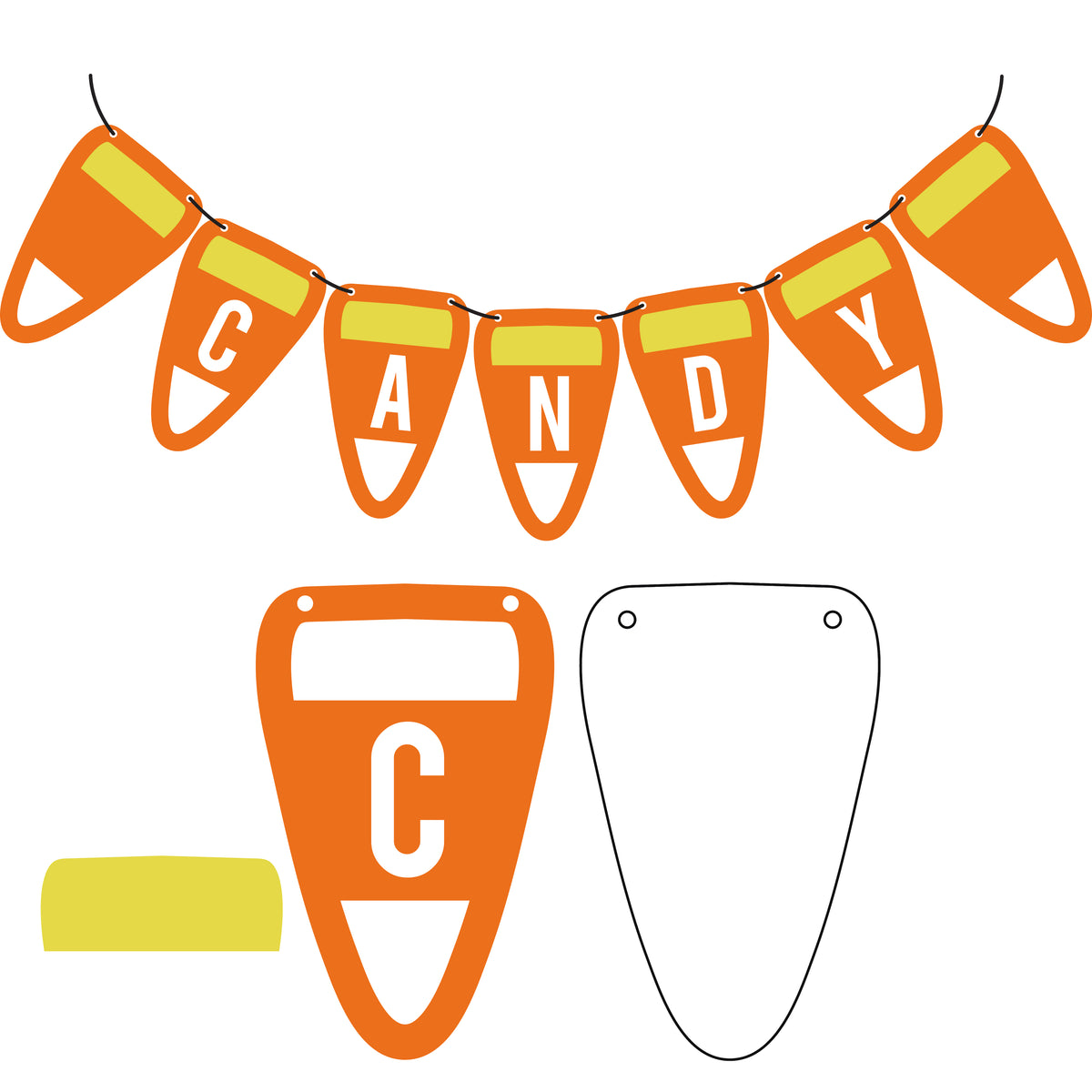 Candy Corn Banner - Digital Download – carinagardnershop