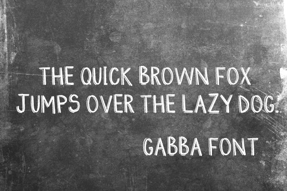 CG Gabba Font - Digital Download – carinagardnershop